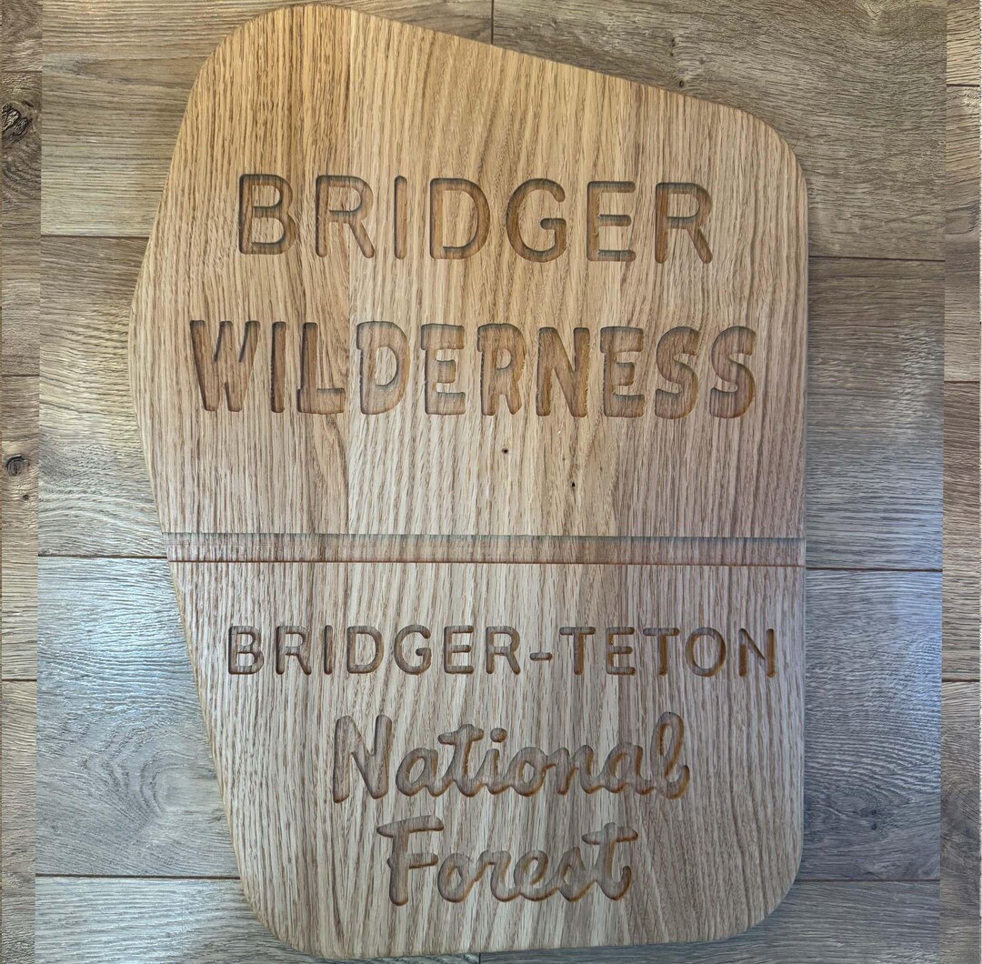 Bridger Wilderness White Oak Sign | Bridger-teton National Forest - Etsy