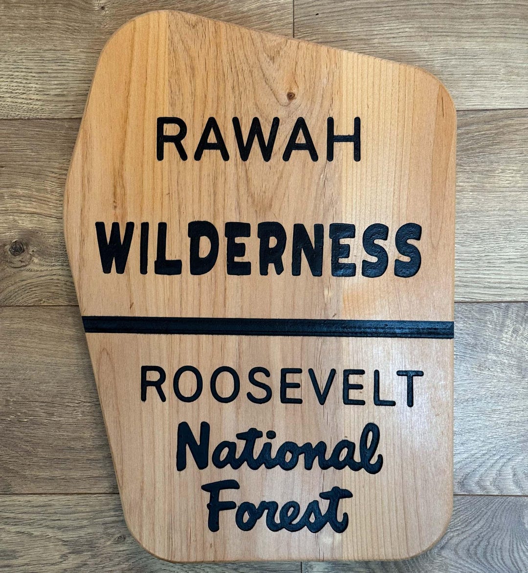 Rawah Wilderness Alder Sign | Roosevelt National Forest - Etsy
