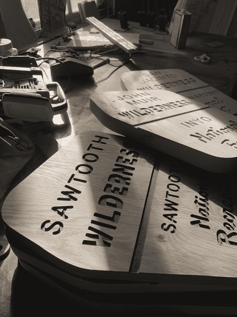 Ansel Adams Wilderness Inyo National Forest Sign Handcrafted in Montana ...