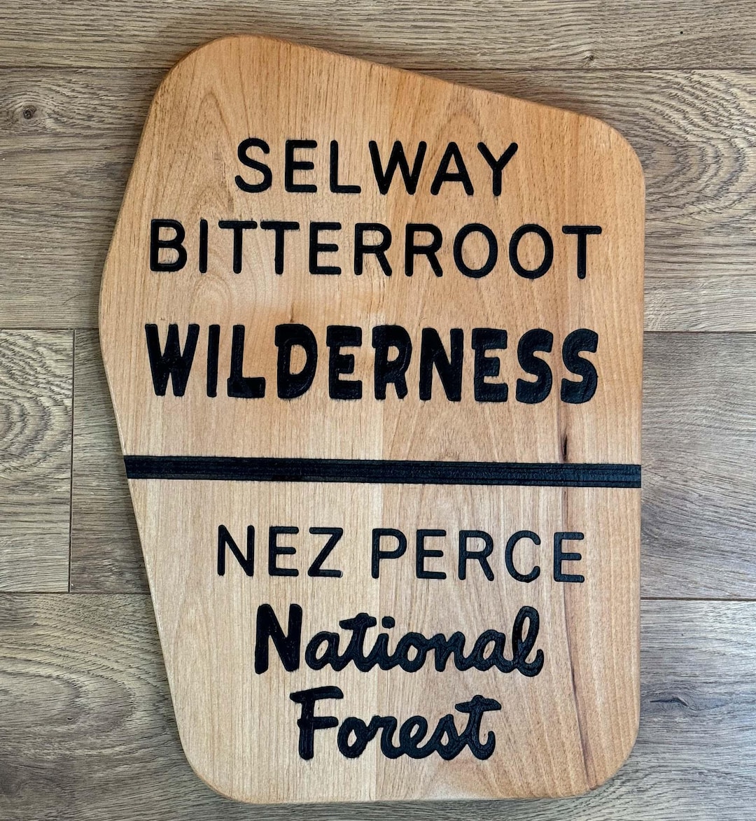 Selway Bitterroot Wilderness Alder Sign | Nez Perce National Forest - Etsy