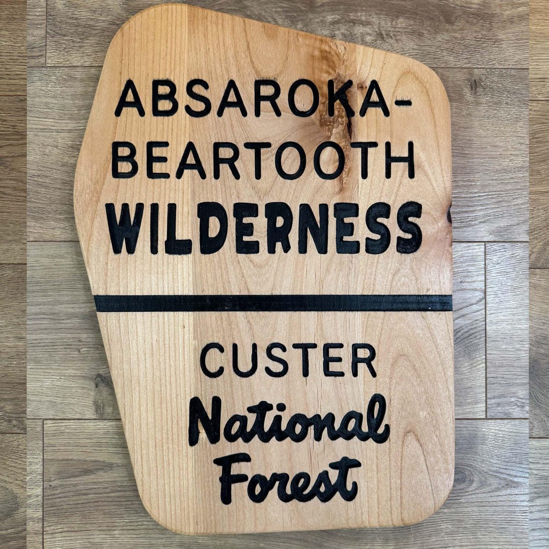 Absaroka-beartooth-wilderness Replica Sign - Etsy