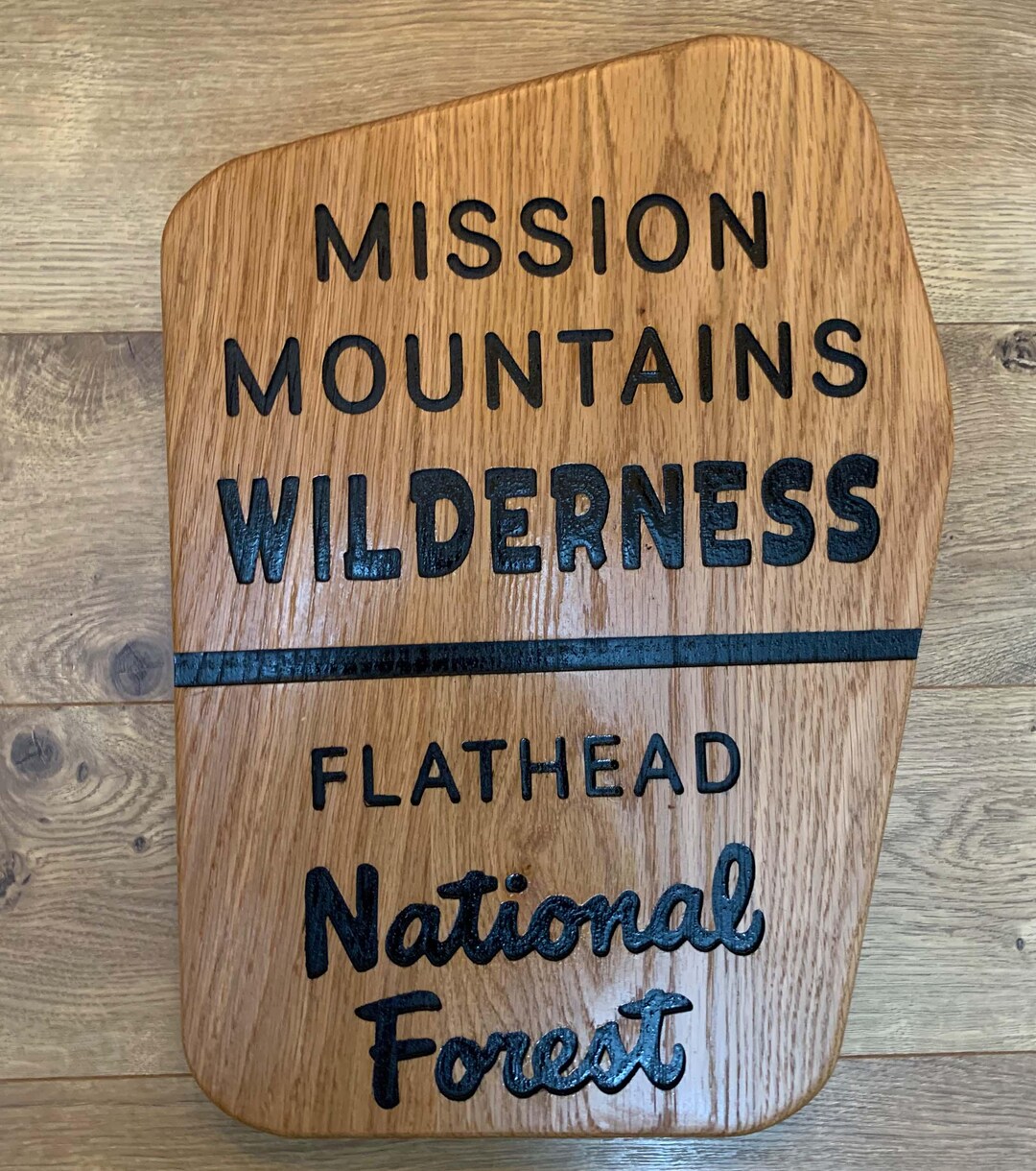 Mission Mountains Wilderness White Oak Sign | Flathead National Forest ...