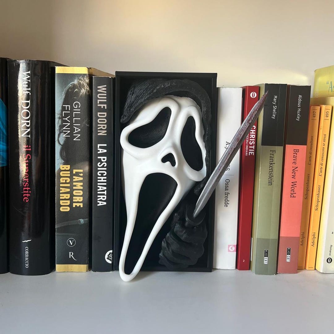 Ghostface Book Nook Fermalibro Diorama Stampato in 3D a Tema Horror per ...