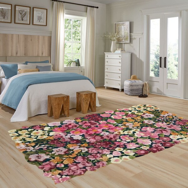 Floral Rug - Etsy