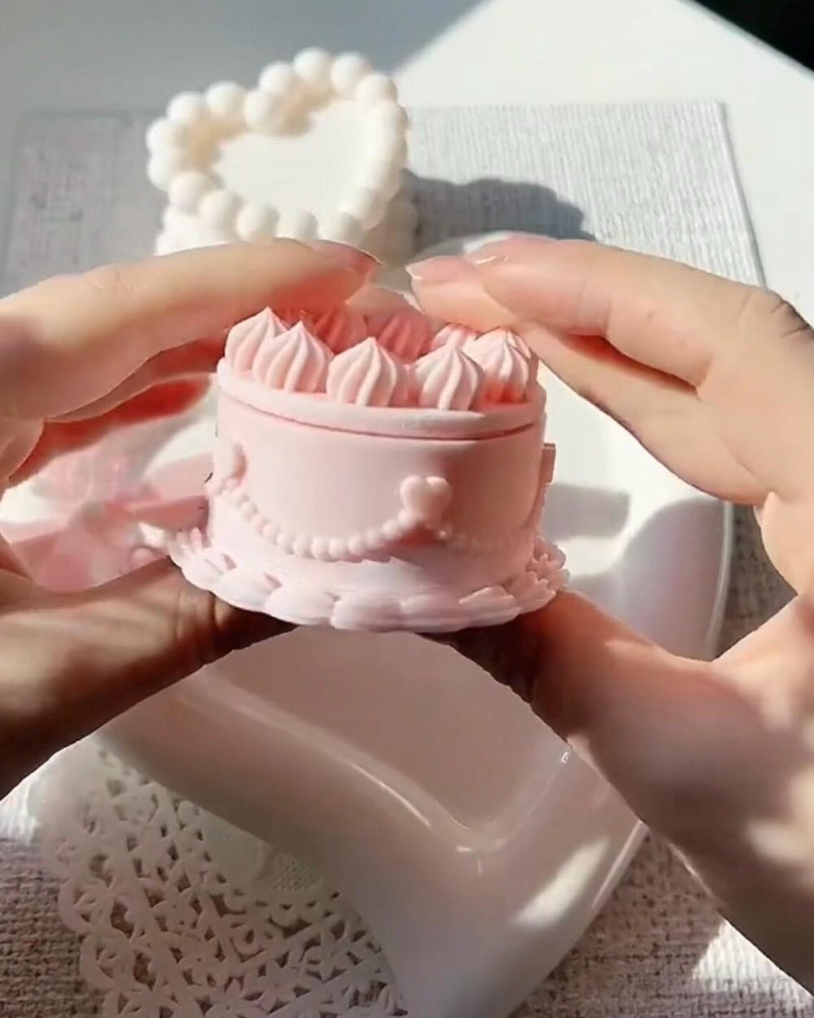 Fake Cake Jewelry Box, Handmade, Resin Box, Custom Gift, Epoxy Box ...