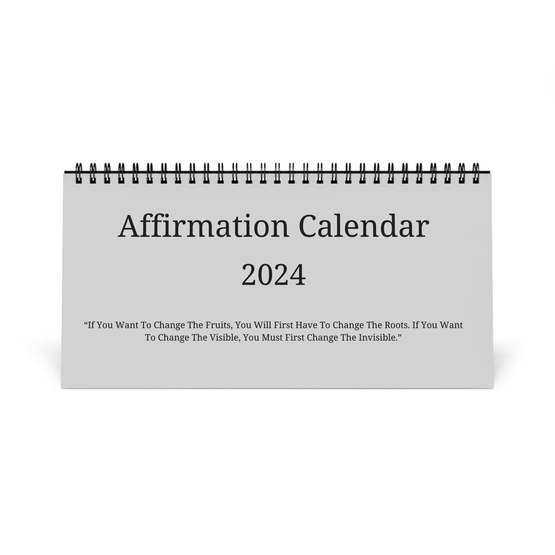 Affirmation 2024 Calendar, Mindset, Selflove, Progress, Planner ...