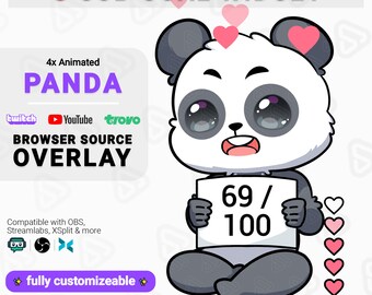 Twitch Sub Goal Widget Pet Cute Peach Dragon OBS Widget Overlay | Fully ...