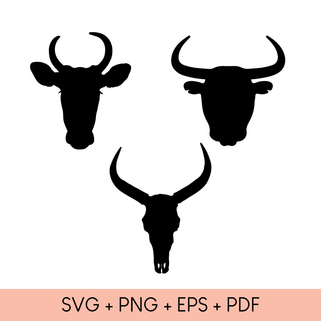 Ox Head Svg Cow Svg Bull Svg Skull Svg Skeleton Svg - Etsy
