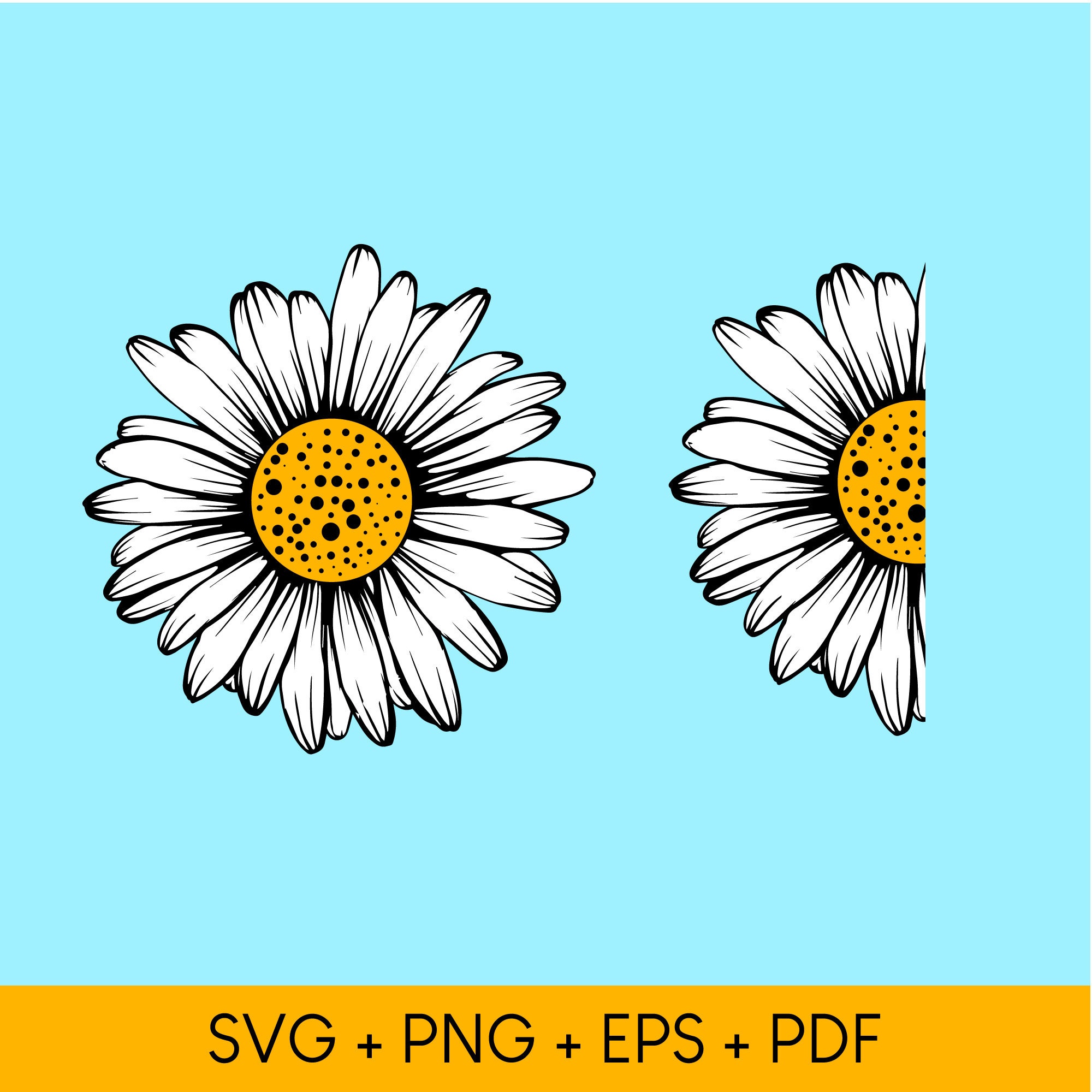 Daisy Svg Flowers Svg Farm Svg Vector Layered Svg Petals - Etsy