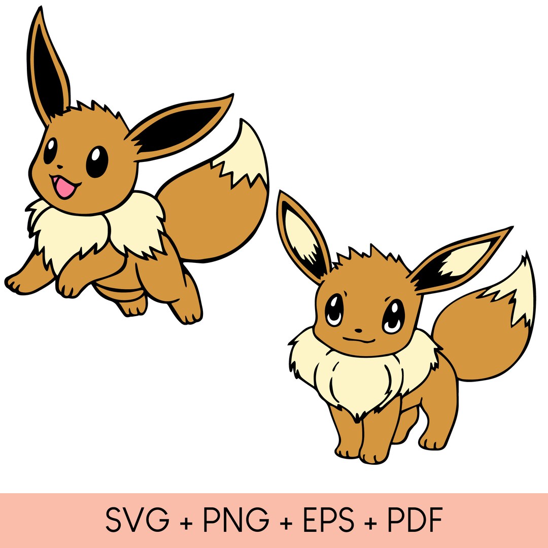 Eevee Svg Pokémon Svg Anime Svg Sports Svg Vector Layered - Etsy UK