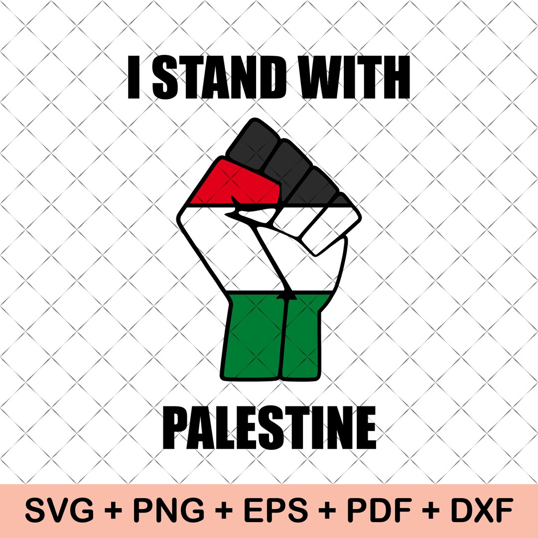Palestine Flag Svg I Stand With Palestine Svg Free Palestine - Etsy