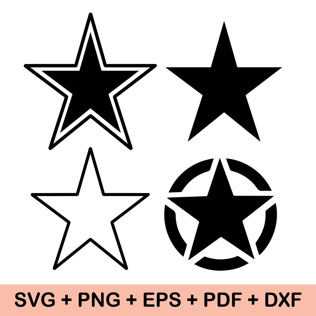 Stars Svg Star Outline Svg Sparkle Svg Shooting Star Svg - Etsy