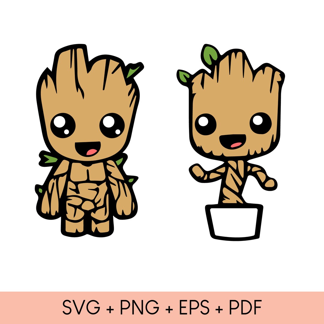 Groot Svg Cartoon Svg Cute Svg Tree Svg Vector Layered - Etsy
