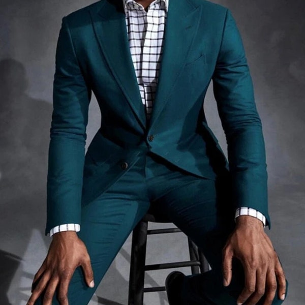 Mens Turquoise Suit - Etsy