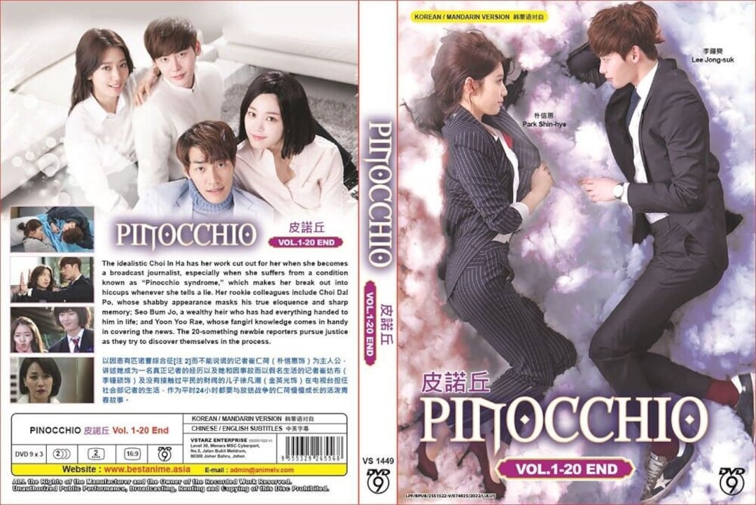 DVD Korean Drama Series PINOCCHIO (volume 1-20 End) [english Subtitle & All Region] With Free ...