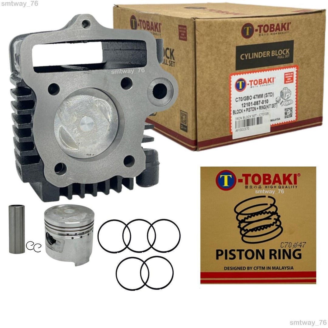 TOBAKI Cylinder Block Full Set 47mm Honda Japan C70 XL70 ATC70 CT70H ...