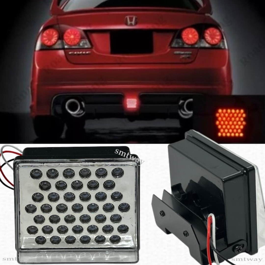 Honda Civic FD2 Mugen RR Rear Bumper Light Lamp LED 2006-2011 With Free ...