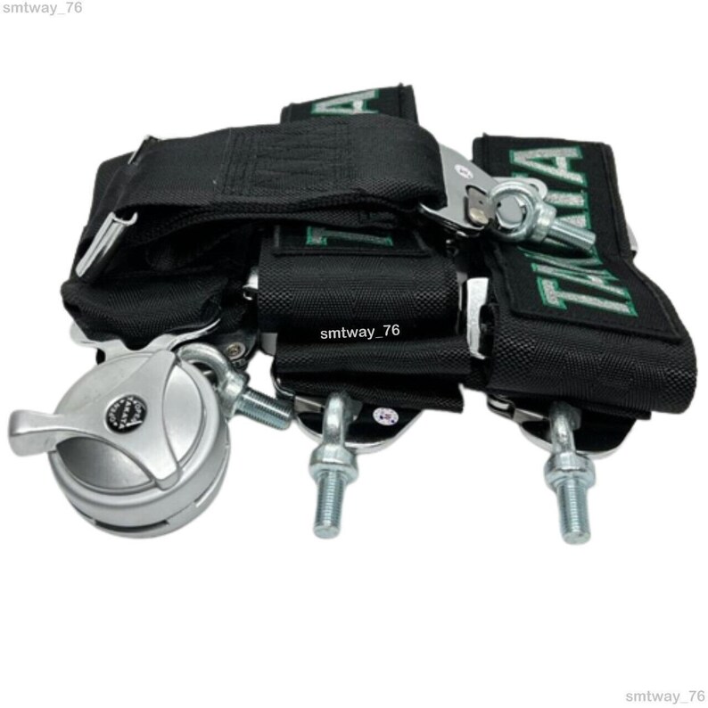 Takata Seat Belt Harness 4 Point Snap on 3" Cam Lock Universal BLACK ...