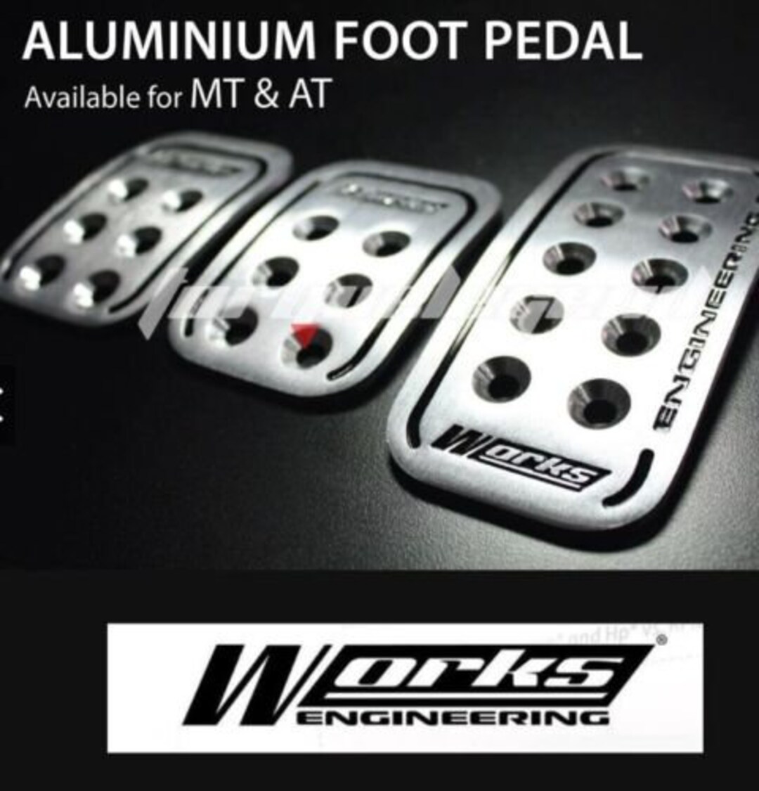 WORKS ENGINEERING Foot Pedal Pad (manual) T7 Aluminum Billet Racing ...