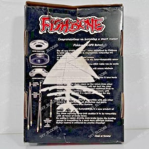 BMX Gyro Fishbone X-UFO Rotor System Old School 1-1/8" BLUE + Cable ...