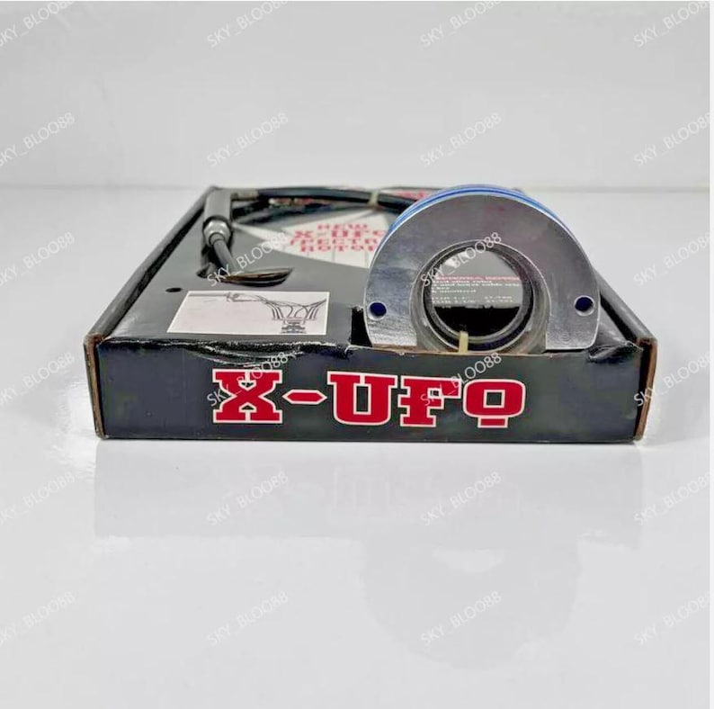 BMX Gyro Fishbone X-UFO Rotor System Old School 1-1/8" BLUE + Cable ...