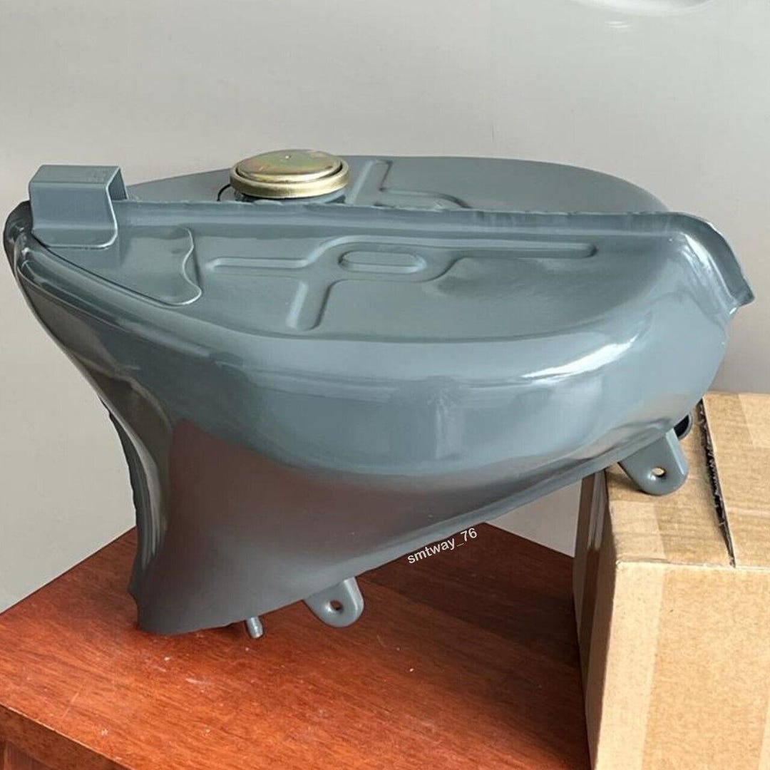 Brand New Grey Honda Step Thru C50 C65 C70 C90 Fuel Gas Tank With Free ...