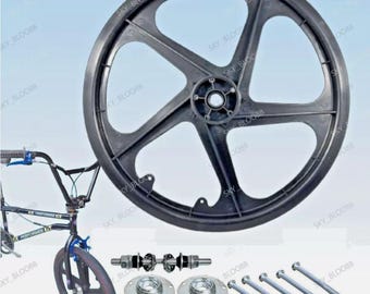 BMX Bicycle 20 PVC Sport Rim Complete black Wheelset Expedite Shipping ...