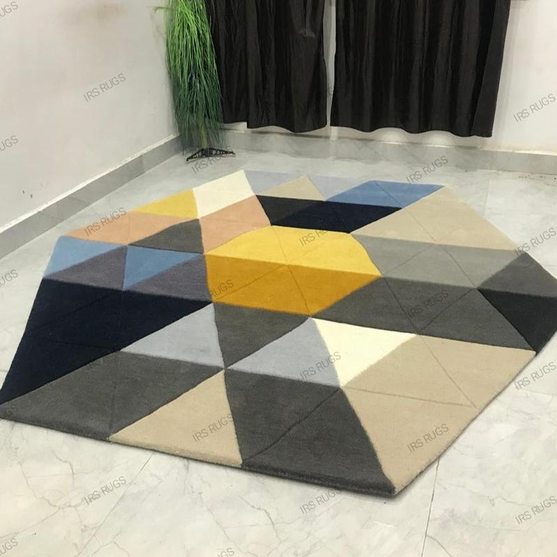 Hexagonal Rug - Etsy