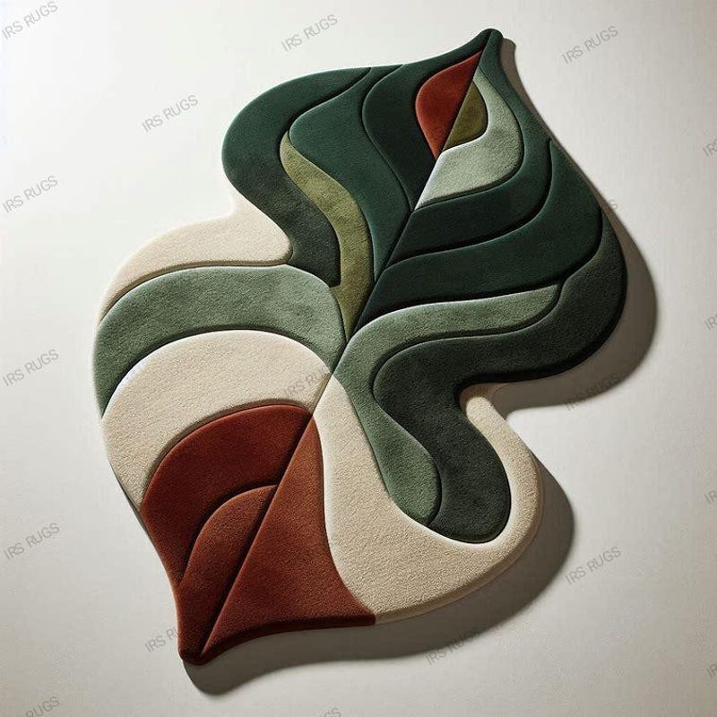 Leaf Rug - Etsy