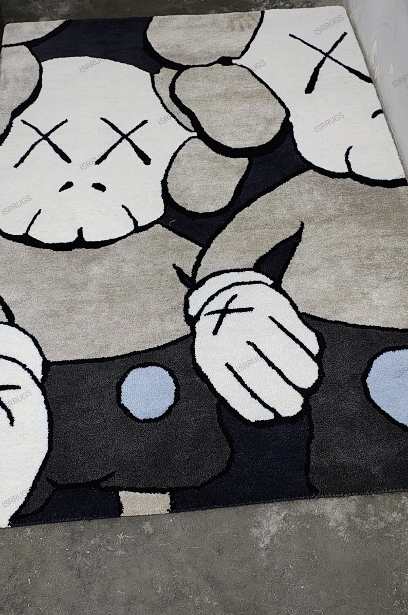Custom Hand Tufted Rug Kaws Rug Customized Design Hyperbeast Home Decor ...