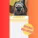 Printable 2024 Calendar With Dogs PDF, Big Letters and Numbers Size ...