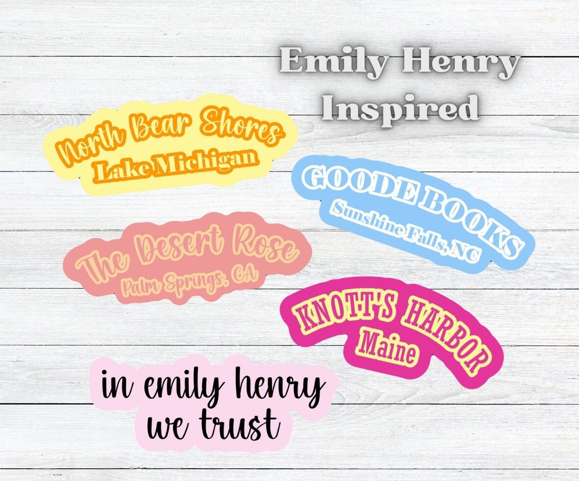 Emily Henry Sticker, Beach Read, Book Lovers, People We Meet on ...