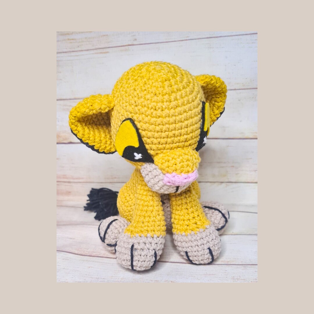 Simba Lion King Crochet Suffed Animal Toy - Etsy