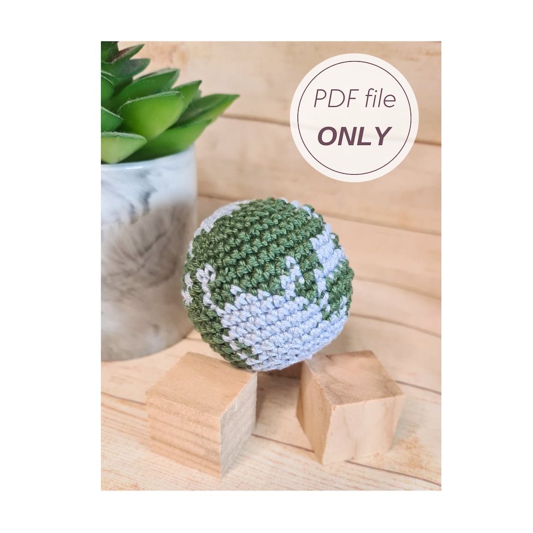 PATTERN Crochet Planet Earth, Globe, World, Amigurumi, English Tutorial - Etsy