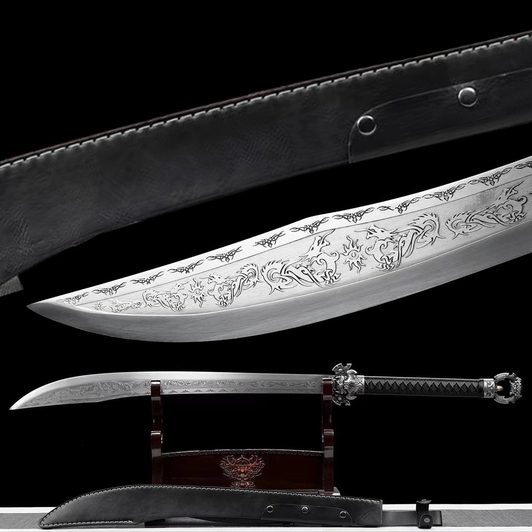 Black Katana,samurai Sword,high Manganese Steel Blade,handmade Japanese ...