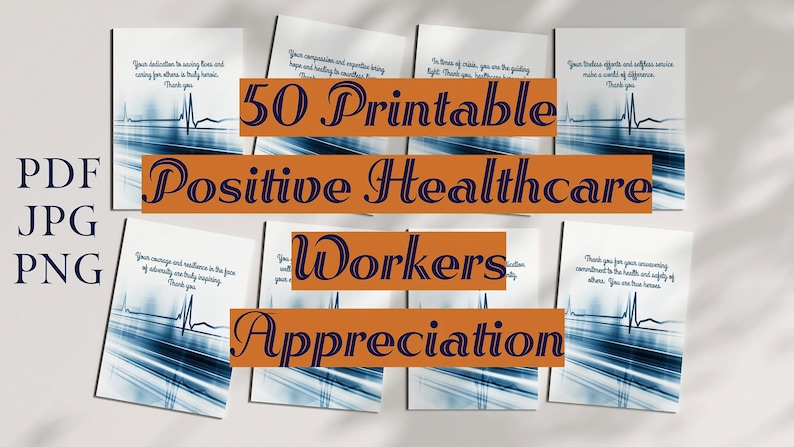 50 Printable Positive Healthcare Workers Appreciation Cards | PDF, JPG ...