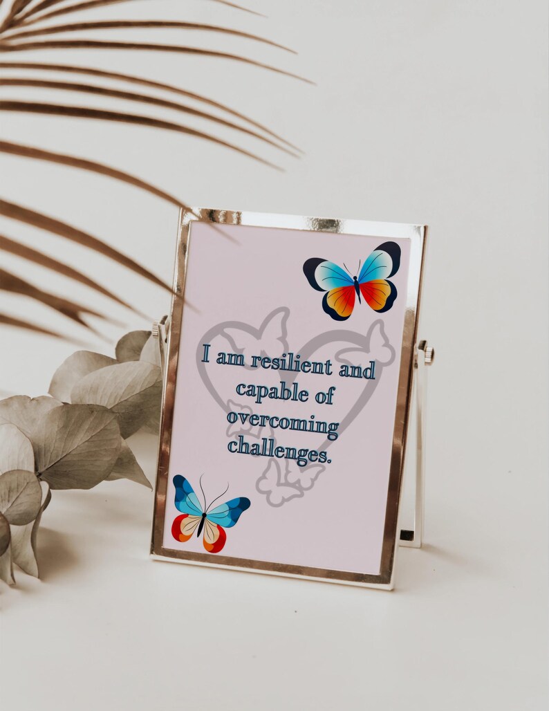 50 Printable 5x7 Daily Affirmations for Anxiety, PDF JPG PNG, Digital ...