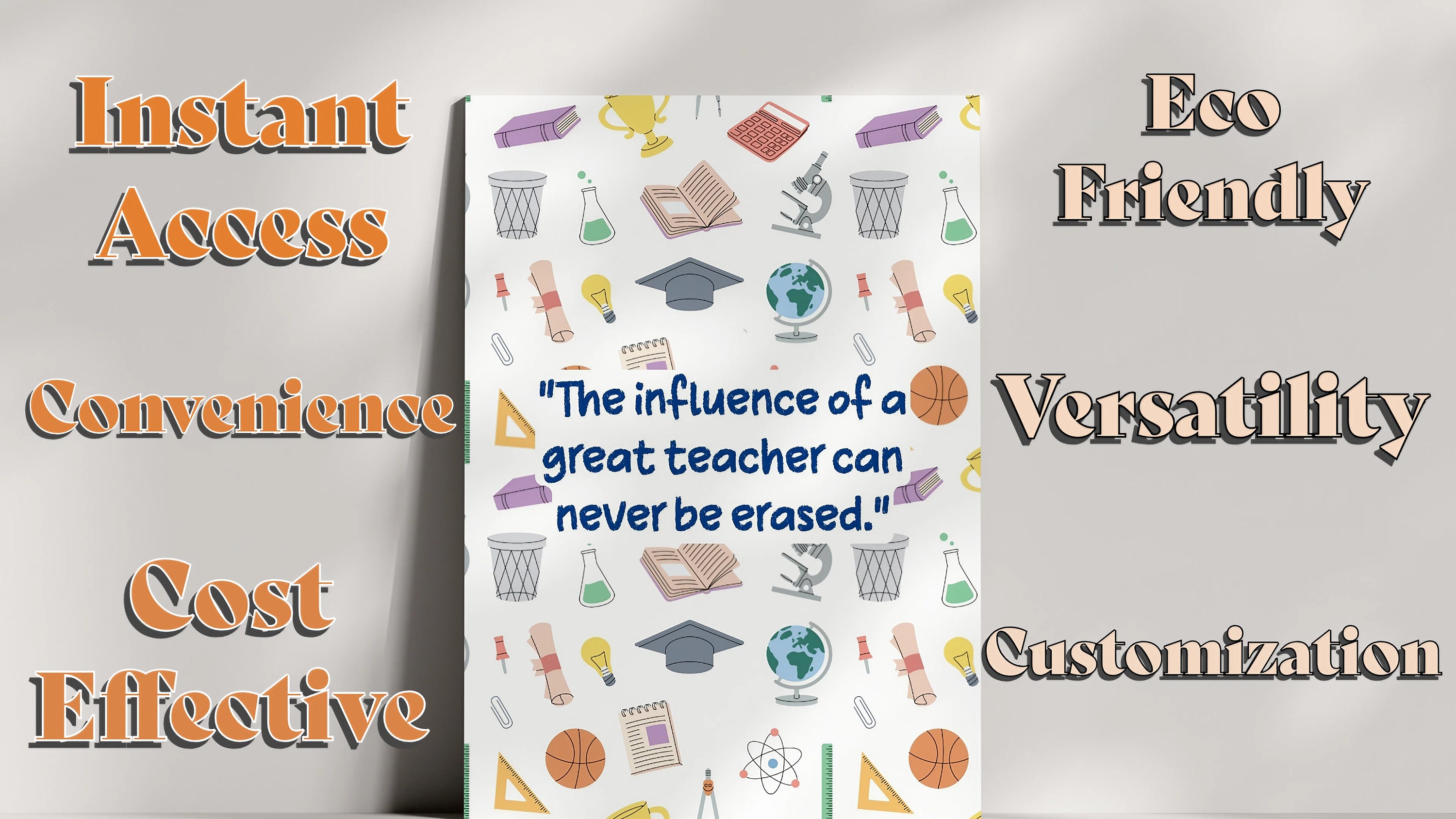 50 Printable Teacher Appreciation Quotes Bundle, 5x7 PDF and JPG ...