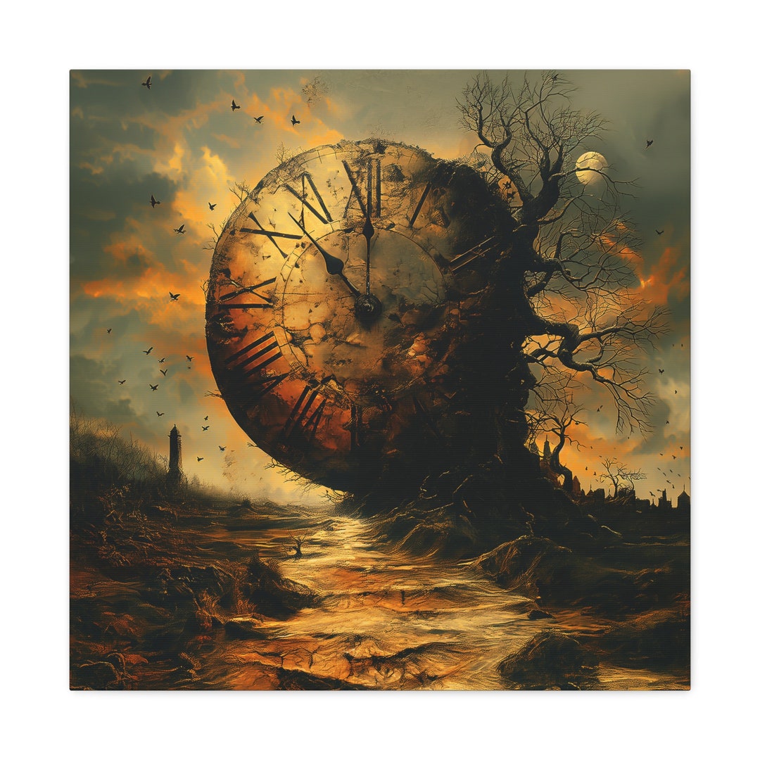 Timeless Twilight Canvas Print, Surreal Landscape Gallery Wrap, Artist ...