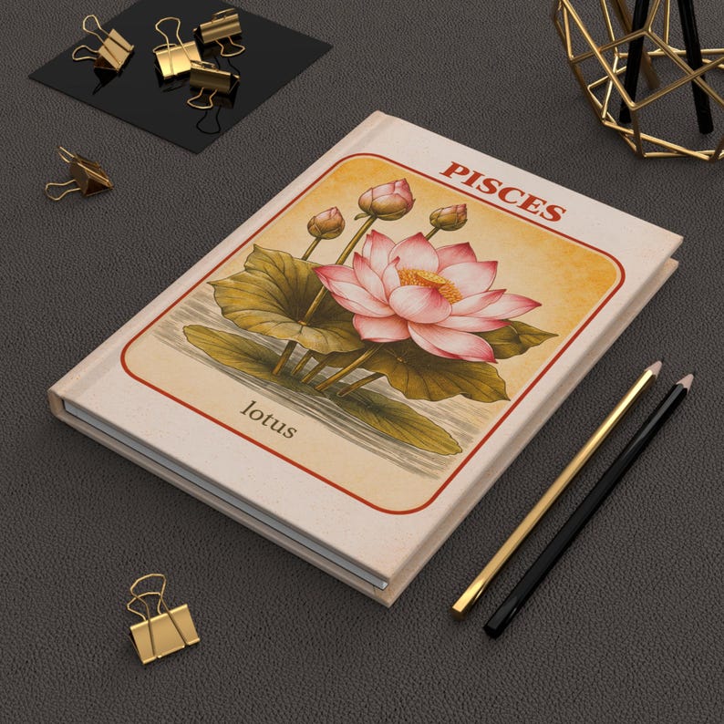 Zodiac Journal Notebook, Astrology Journal With Birth Flower, Choose ...