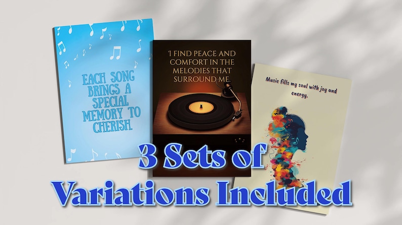 50 Printable Affirmations for Music Lovers, PDF JPG PNG, 5x7 Format ...