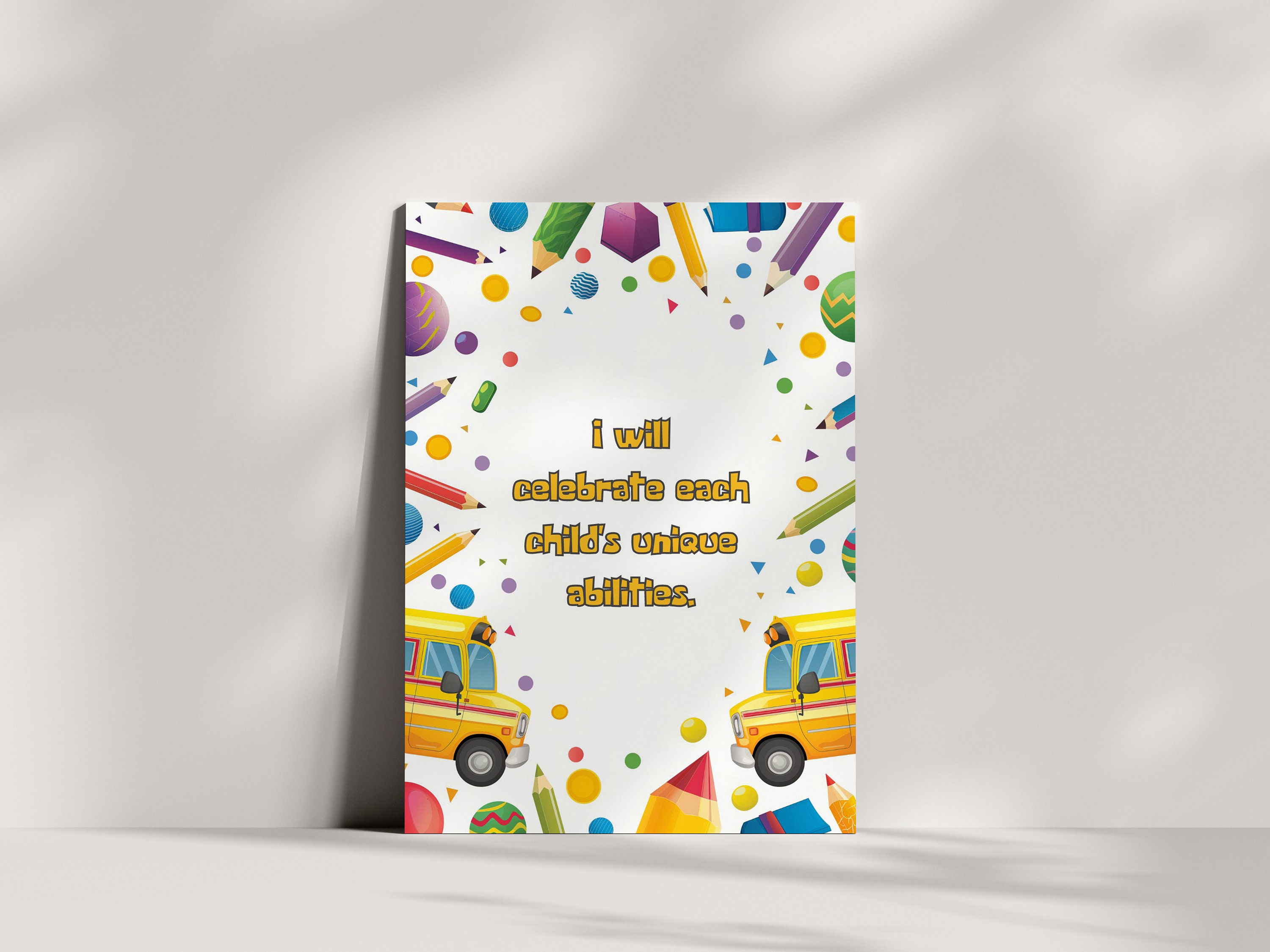 50 Printable Back to School Affirmations for Elementary Teachers, 5x7 ...