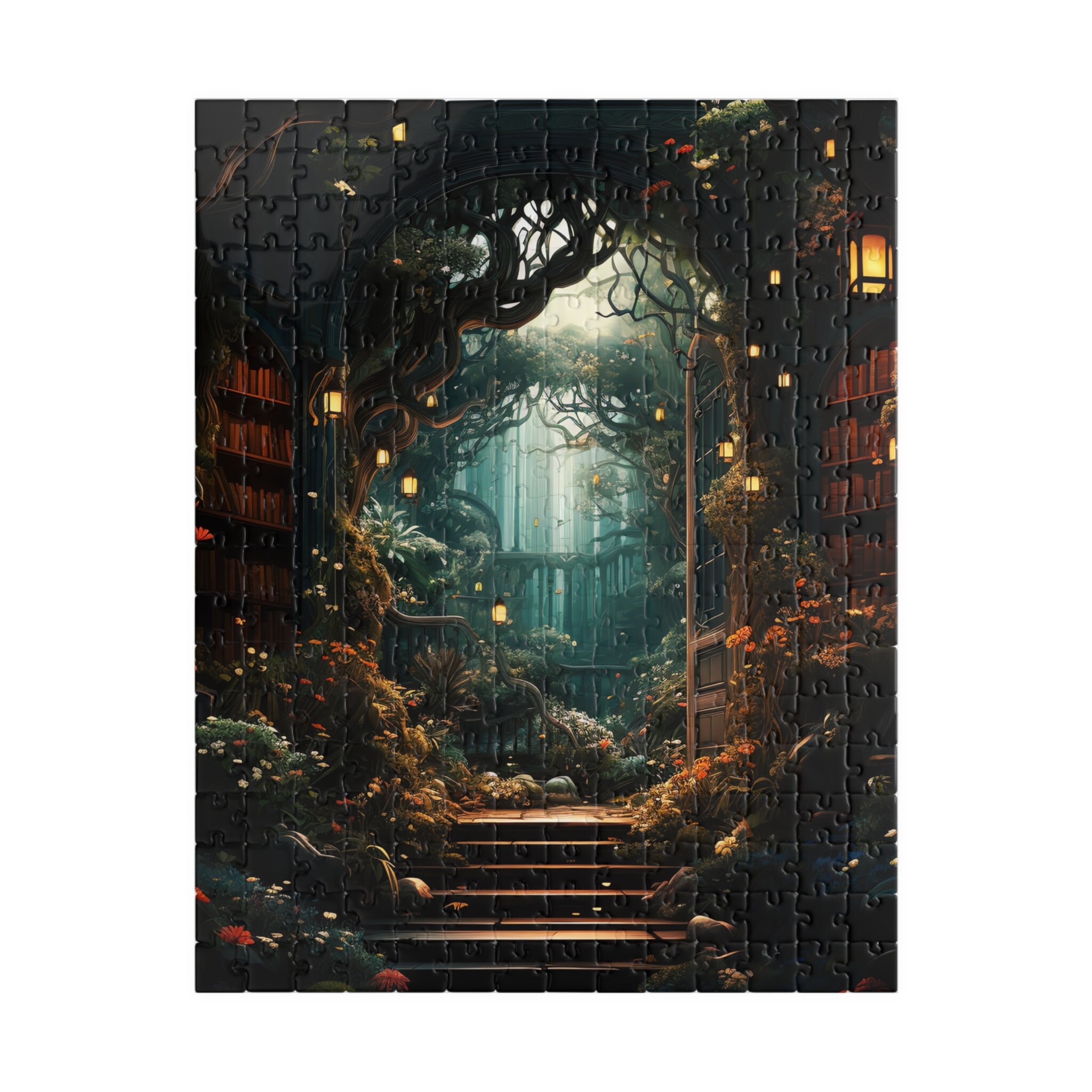 Secret Garden Gateway Puzzle, Enchanted Forest Jigsaw, Nature Lover's ...