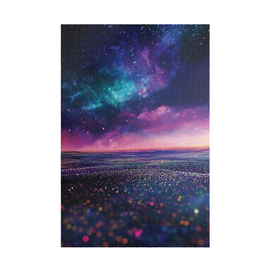 Galaxy Night Sky Jigsaw Puzzle, Stunning Starry Landscape Puzzle ...