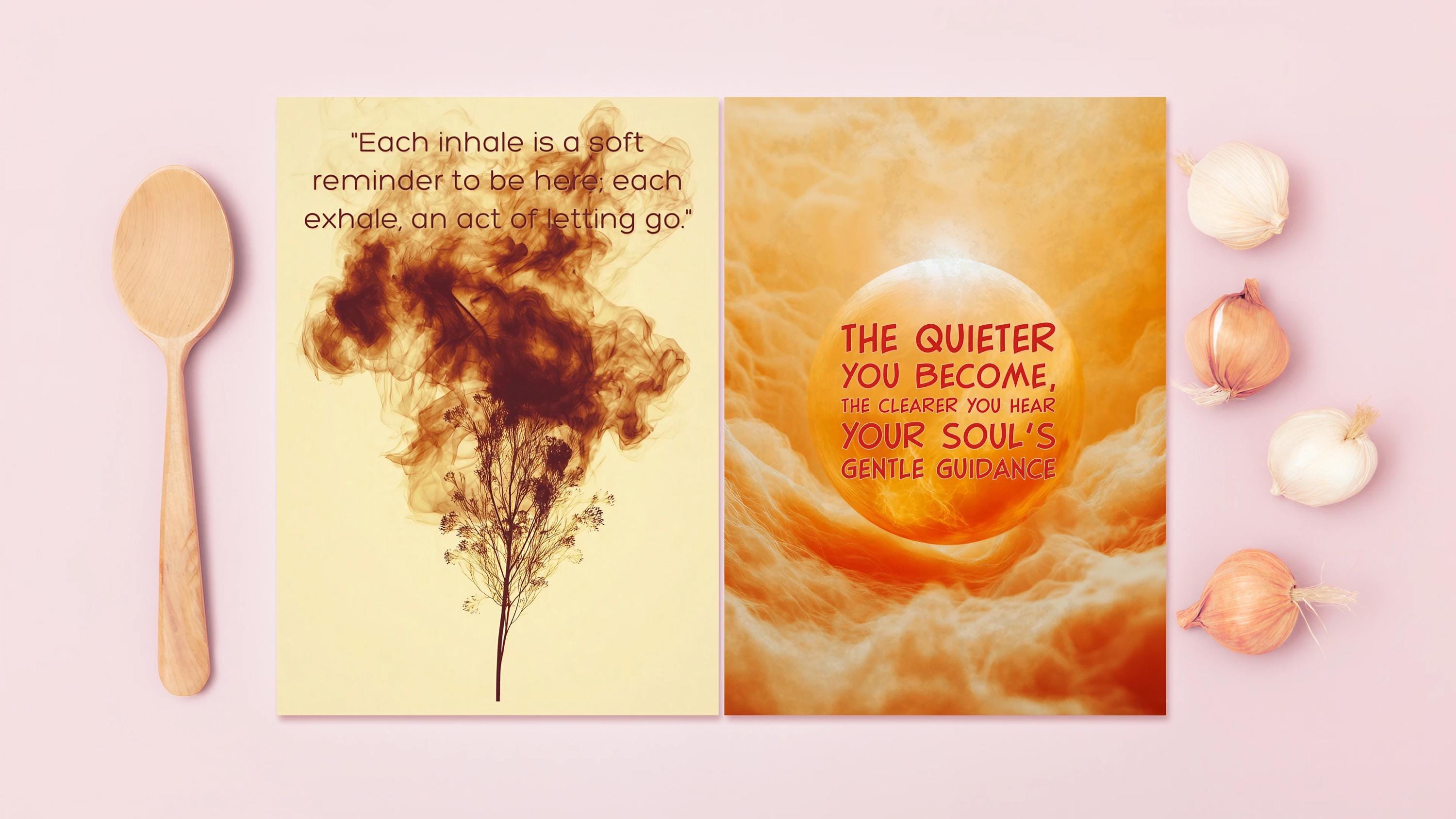 25 Printable Calm and Centering Messages, 5x7 Mindfulness Cards, PDF ...