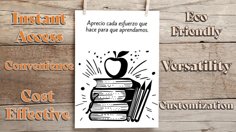 50 Printable Spanish Teacher Appreciation Cards, PDF JPG PNG, 5x7 ...