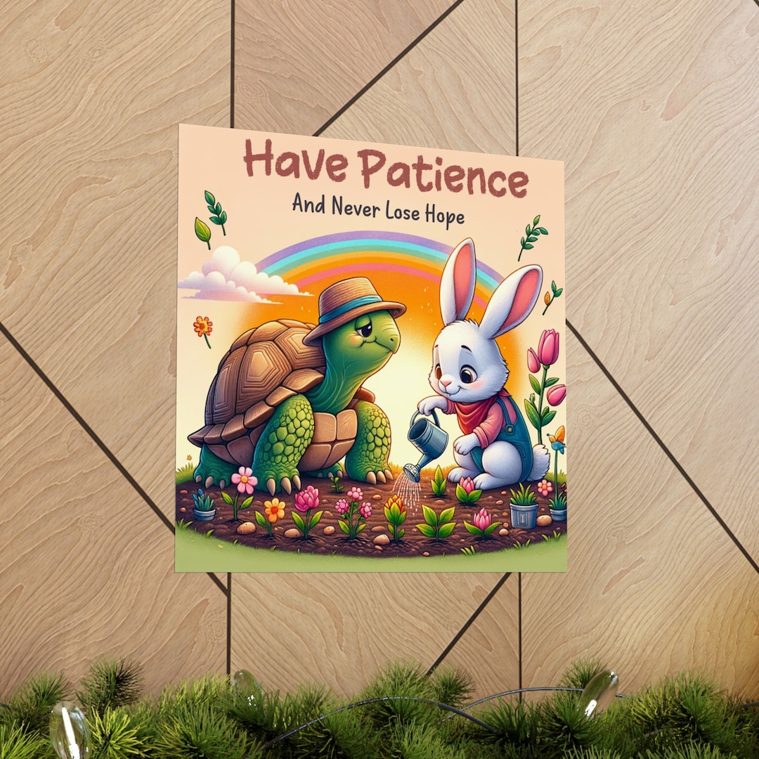 Enduring Growth Patience and Hope Inspirational Poster, Whispers of ...