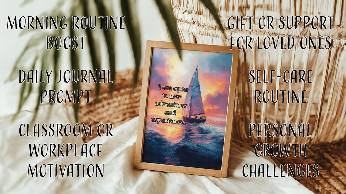50 Printable 5x7 Affirmations for Travel, PDF JPG PNG, Digital Download ...