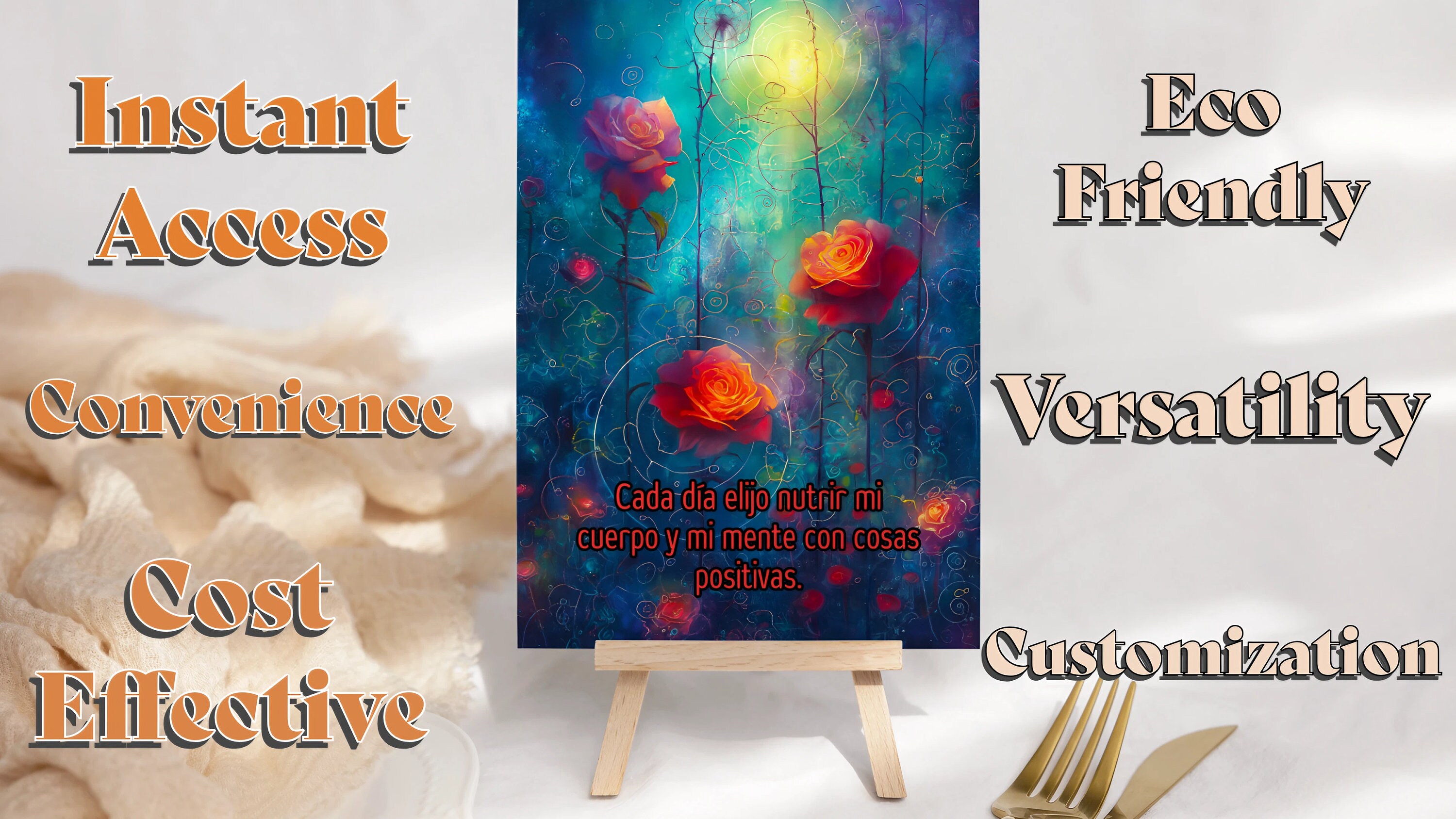 50 Printable Self Care Affirmations in Spanish, PDF JPG PNG, 5x7 Format ...