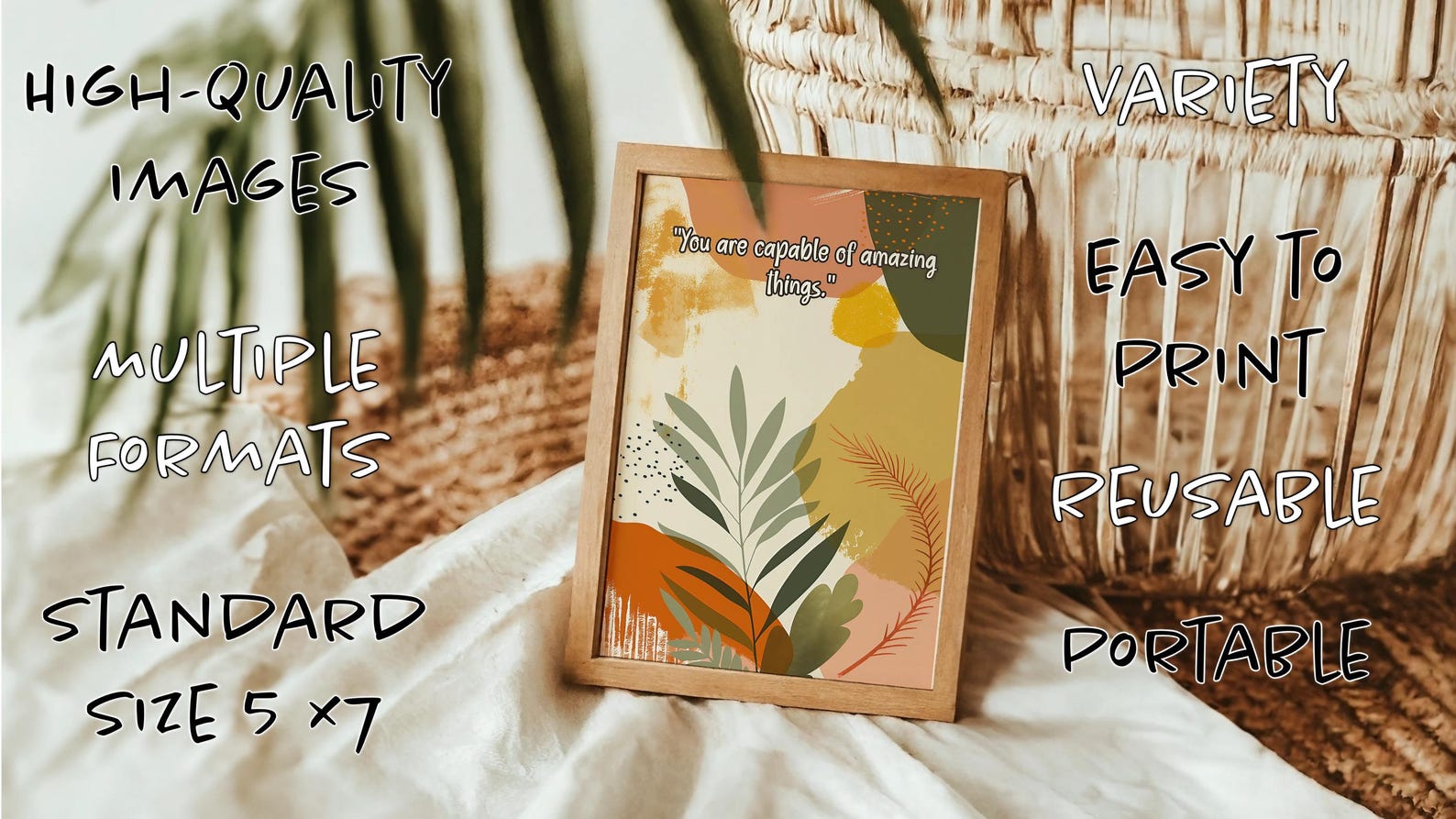 50 Printable 5x7 Motivational Quotes, PDF JPG PNG, Digital Download ...